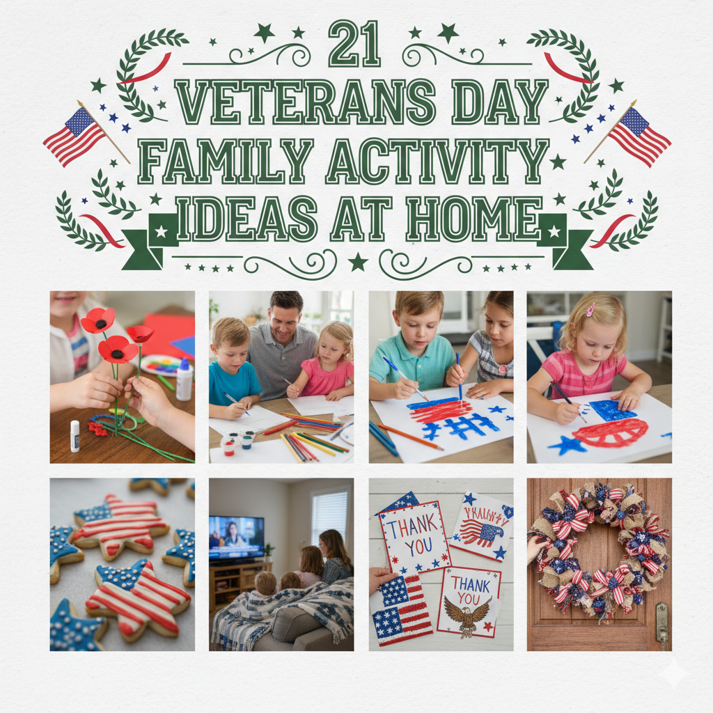 21 Veterans Day family activity ideas at home - Glow Within Me – Classy ...